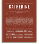 Katherine | Name Art Print – Name Stories