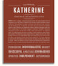 Katherine | Name Art Print – Name Stories