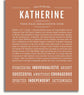 Katherine Personalized Name Meaning Art Prints – Name Stories