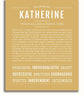 Katherine Personalized Name Meaning Art Prints – Name Stories