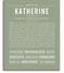 Katherine Personalized Name Meaning Art Prints – Name Stories