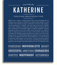 Katherine | Name Art Print – Name Stories