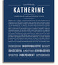 Katherine Personalized Name Meaning Art Prints – Name Stories