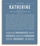Katherine | Name Art Print – Name Stories