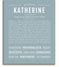 Katherine Personalized Name Meaning Art Prints – Name Stories