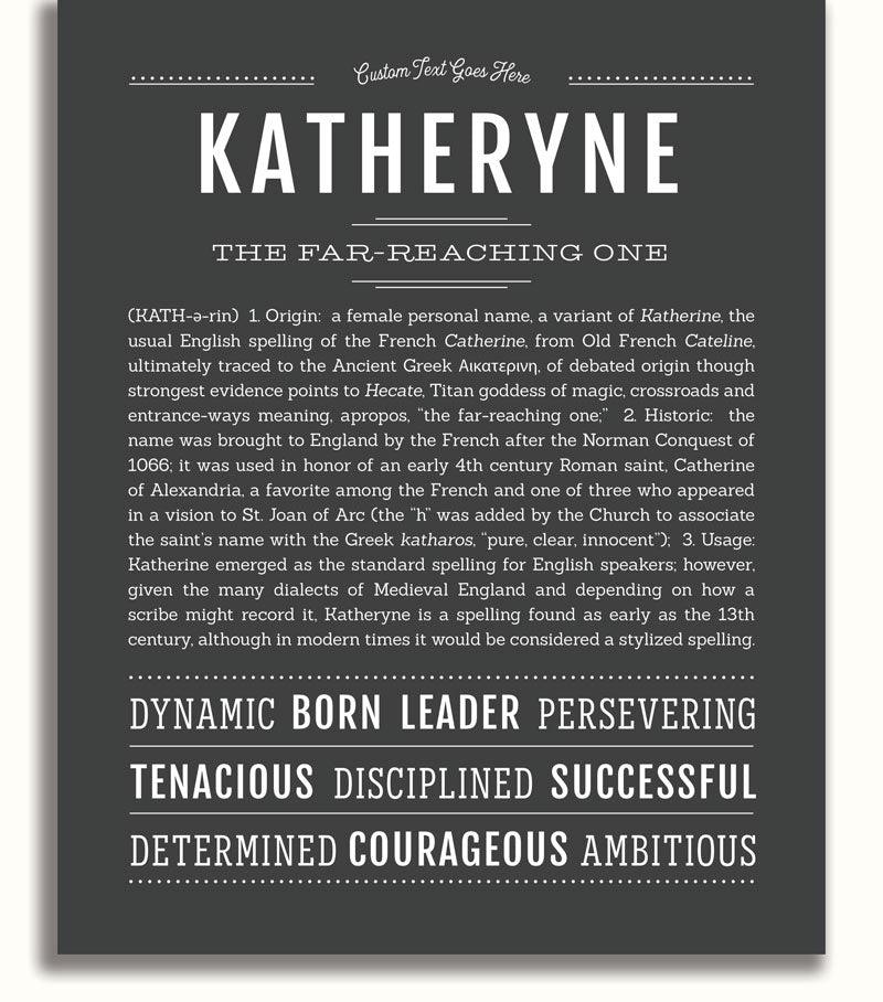 Katheryne | Name Art Print – Name Stories