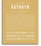 Kathryn | Name Art Print – Name Stories