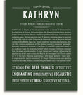 Kathryn | Name Art Print – Name Stories