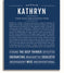Kathryn | Name Art Print – Name Stories