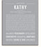 Kathy | Name Art Print – Name Stories