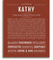 Kathy | Name Art Print – Name Stories