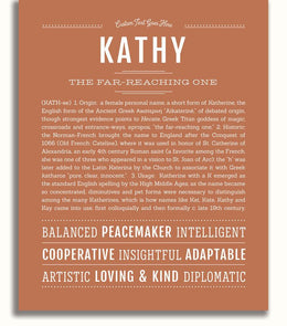 Kathy | Name Art Print – Name Stories