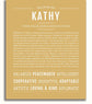 Kathy | Name Art Print – Name Stories