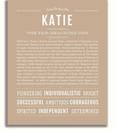 Katie | Name Art Print – Name Stories