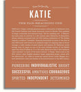 Katie | Name Art Print – Name Stories
