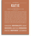 Katie | Name Art Print – Name Stories