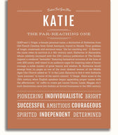 Katie | Name Art Print – Name Stories