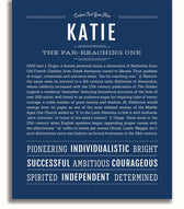 Katie | Name Art Print – Name Stories