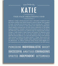 Katie | Name Art Print – Name Stories