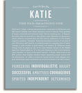 Katie | Name Art Print – Name Stories