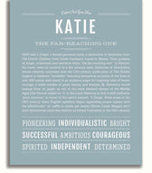 Katie | Name Art Print – Name Stories