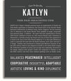 Katlyn | Name Art Print – Name Stories