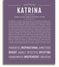 Katrina | Name Art Print – Name Stories