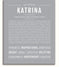Katrina Personalized Name Meaning Art Prints – Name Stories