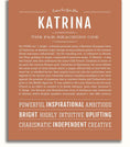 Katrina | Name Art Print – Name Stories