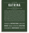 Katrina | Name Art Print – Name Stories