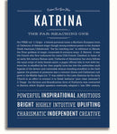 Katrina | Name Art Print – Name Stories