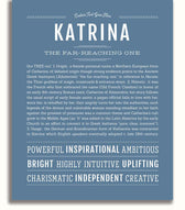 Katrina | Name Art Print – Name Stories