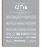 Katya | Name Art Print – Name Stories
