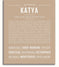 Katya | Name Art Print – Name Stories