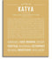 Katya | Name Art Print – Name Stories