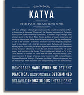 Katya | Name Art Print – Name Stories