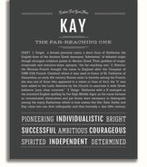 Kay | Name Art Print – Name Stories