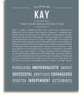 Kay | Name Art Print – Name Stories
