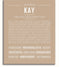 Kay | Name Art Print – Name Stories
