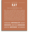 Kay | Name Art Print – Name Stories