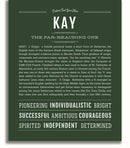 Kay | Name Art Print – Name Stories