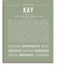 Kay | Name Art Print – Name Stories