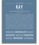 Kay | Name Art Print – Name Stories