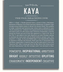 Kaya | Name Art Print – Name Stories