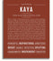 Kaya | Name Art Print – Name Stories