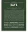 Kaya | Name Art Print – Name Stories