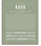Kaya | Name Art Print – Name Stories