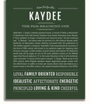 Kaydee | Name Art Print – Name Stories