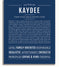 Kaydee | Name Art Print – Name Stories