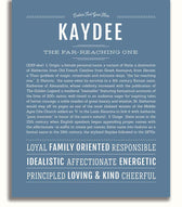Kaydee | Name Art Print – Name Stories